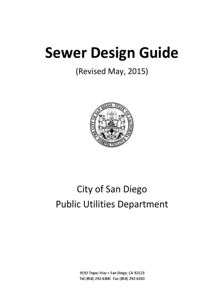 Sewer Design Guide | PDF | Sanitary Sewer | Pump