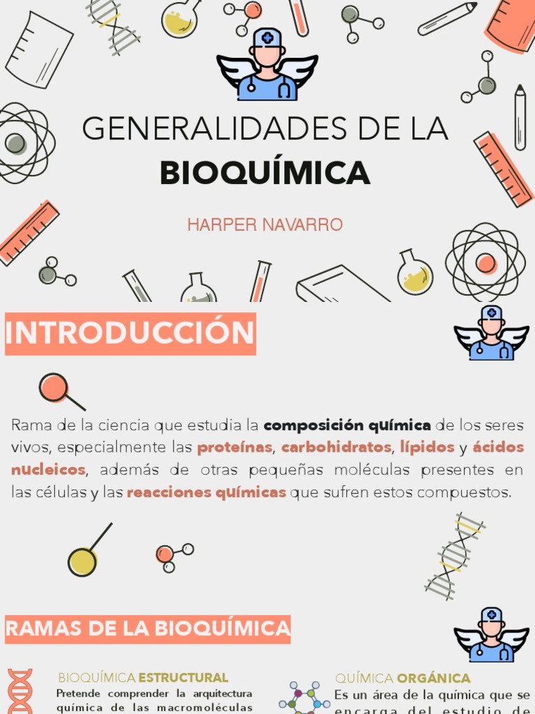 Generalidades de La Bioquímica | PDF | Metabolismo | Biología Celular)