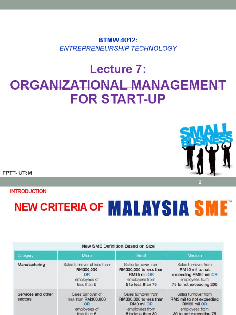 Sem 1 2022-2023-L7-Organizational Management | PDF | Entrepreneurship ...