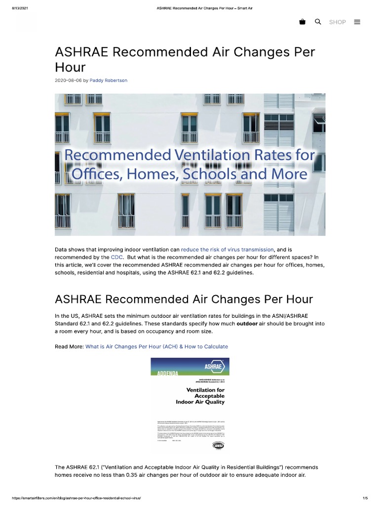 USA ASHRAE AirExchangeRates | PDF