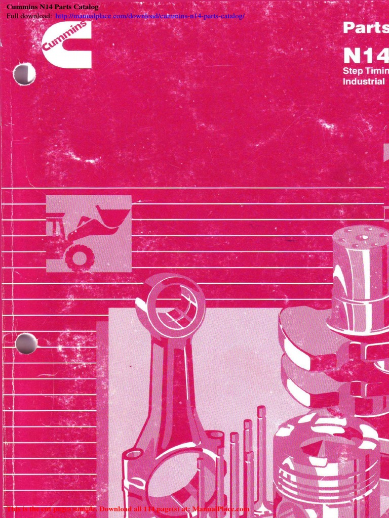 Cummins n14 Parts Catalog | PDF | Pump | Turbocharger