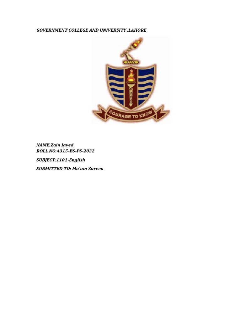Zain Javed English Assignment | PDF | Satire Zain Javed English Assignment | PDF | Satire