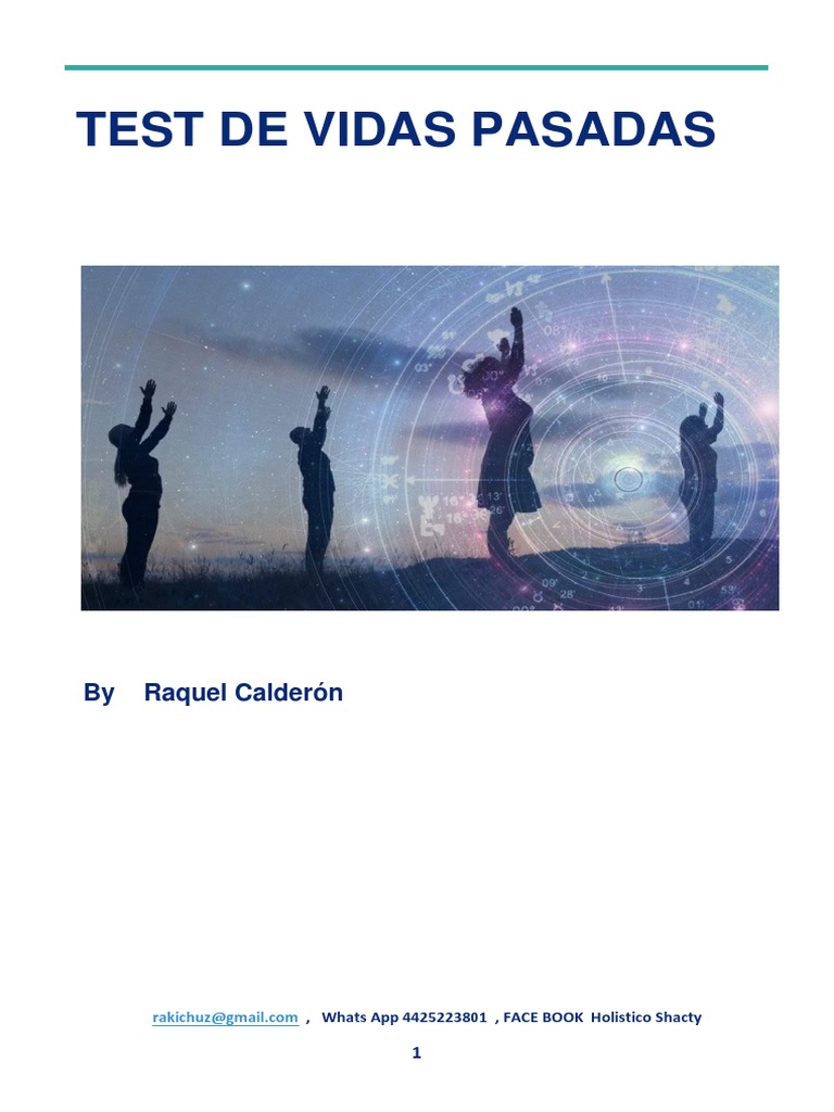 Test de Vidas Pasadas | PDF | Sicología