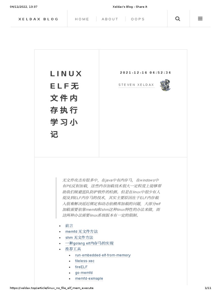 Elf Nofile Exec | PDF