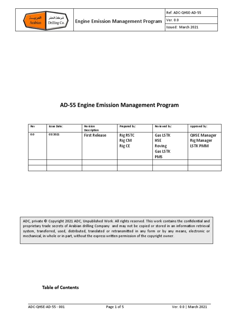AD-55 Engine Emission Management Program | PDF | Turbocharger | Pump