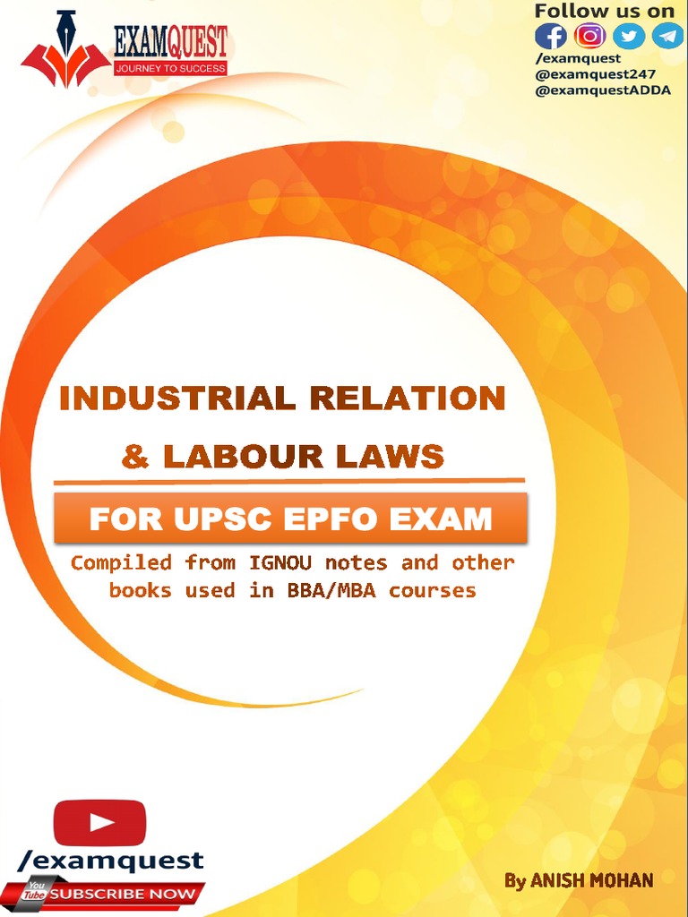 1628151647792industrial Relations and Labour Law | PDF | Employment | Labour Law