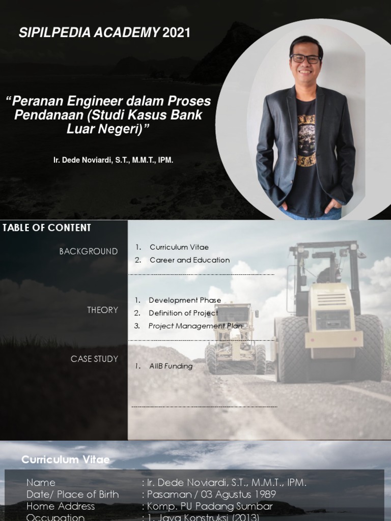 Peranan Engineer Dalam Proses Pendanaan Proyek | PDF