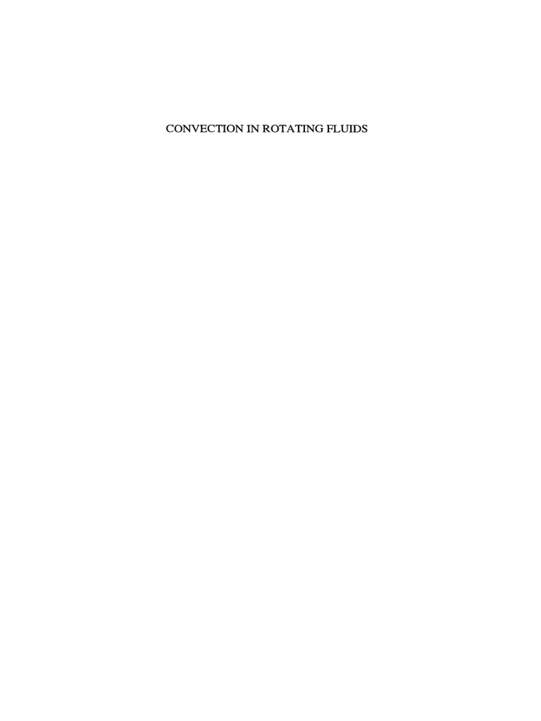 B. M. Boubnov, G. S. Golitsyn (Auth.) Convection in Rotating Fluids ...