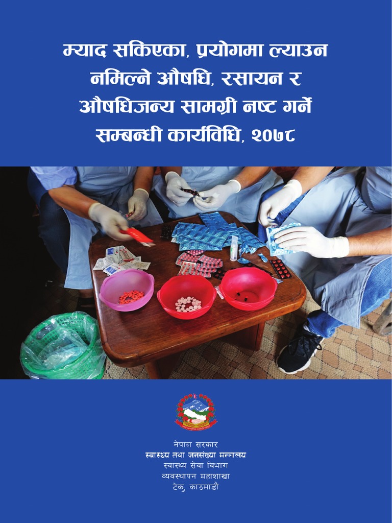 Guideline On Safely Dispose of Unused or Expired Medicine, Chemicals ...