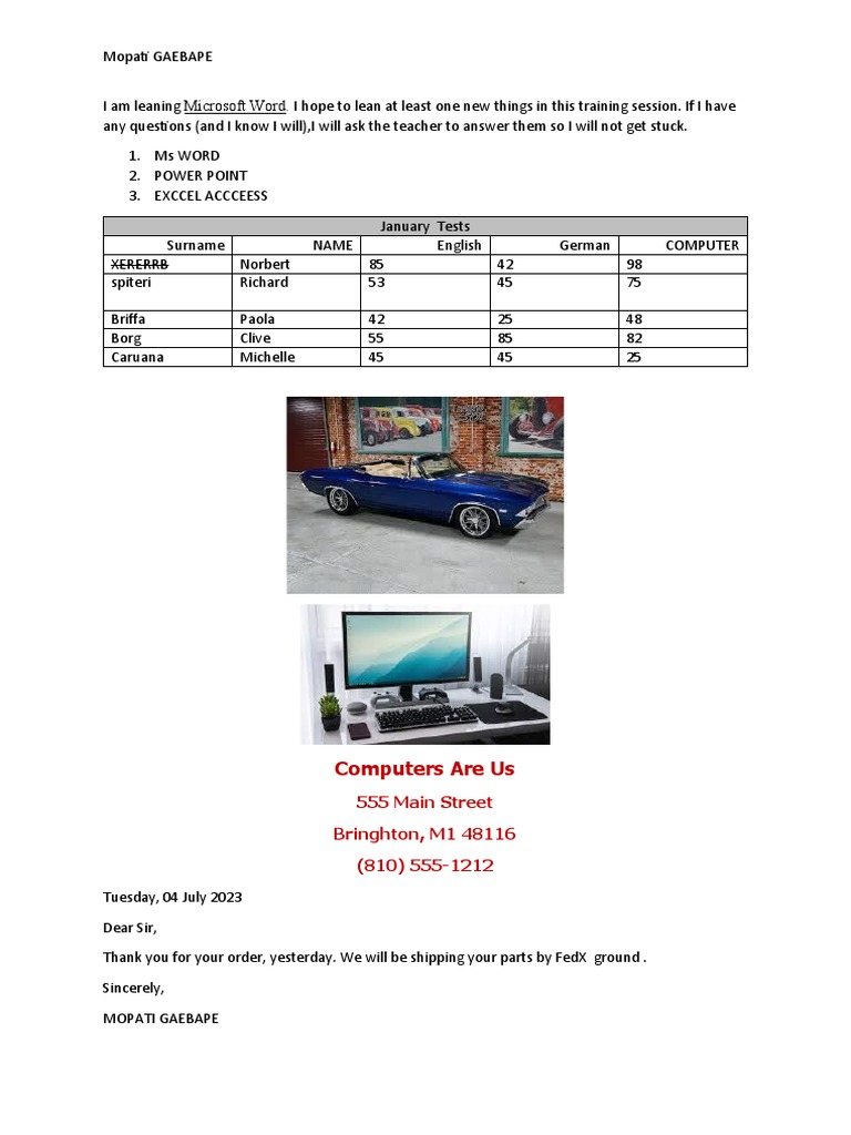 Microsoft Word Learning Guide | PDF