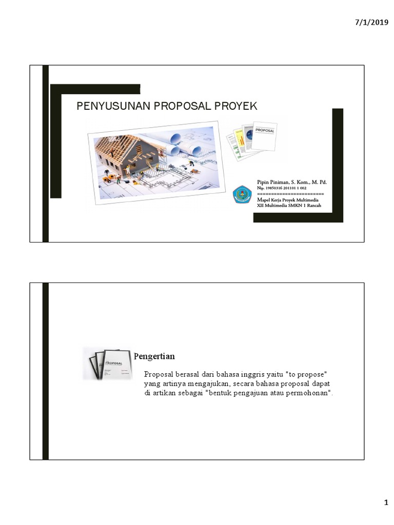 Pengertian dan Manfaat Proposal Proyek | PDF | Karier & Perkembangan ...