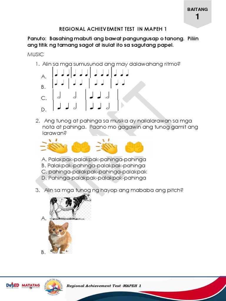 RAT_for_MAPEH_1 | PDF