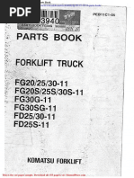 Toyota Forklift 7fg Parts Catalog | PDF