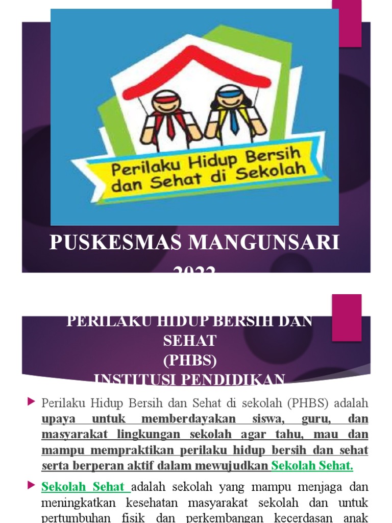 PHBS di Puskesmas Mangunsari 2022 | PDF | Kesehatan Holistik
