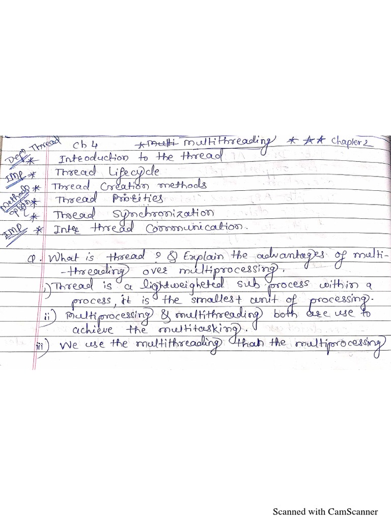 Multi Threading | PDF Multi Threading | PDF