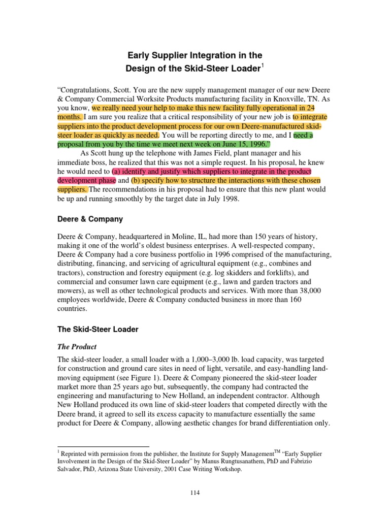 Early Supplier Integration in The Design of The Skid - Ce | PDF | Brand | Product (Business)