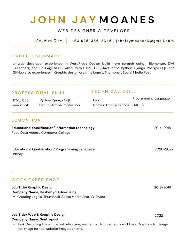 John Jay Resume | PDF