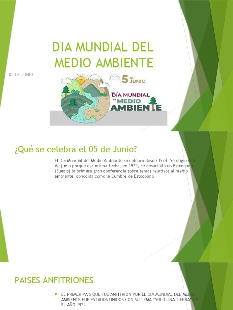 Dia Mundial Del Medio Ambiente 2021 | Descargar gratis PDF | Entorno ...