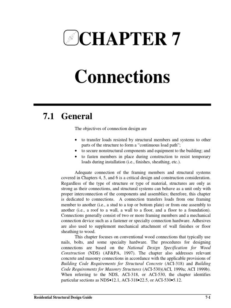 Wood Connections | PDF | Screw | Framing (Construction)