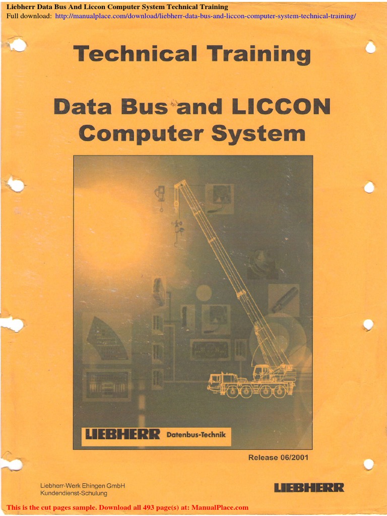 Liebherr Data Bus and Liccon Computer System Technical Training | PDF ...