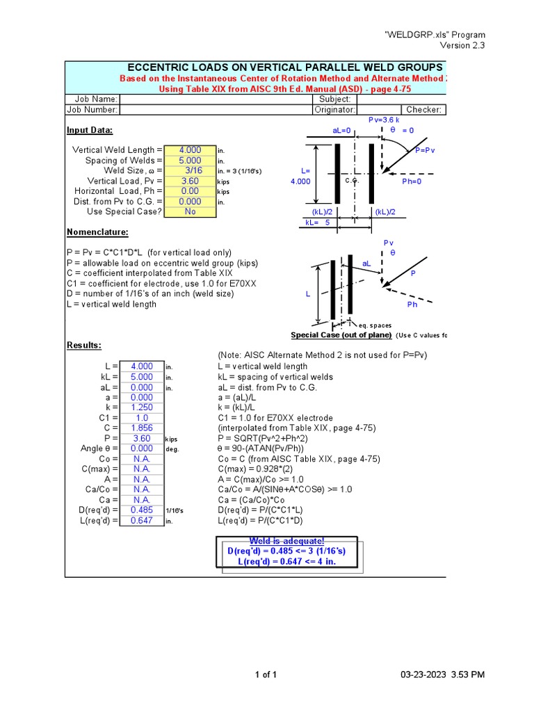 Saddle To Plate Weld Design | PDF | Welding | Construction