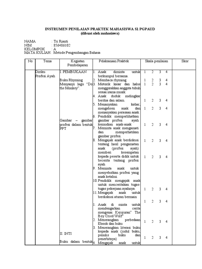 RRPH Penilaian | PDF