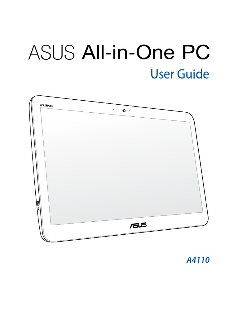 EN-Manual-ASUS Pro AIO A4110-BD034M | PDF | Ip Address | Computer Network