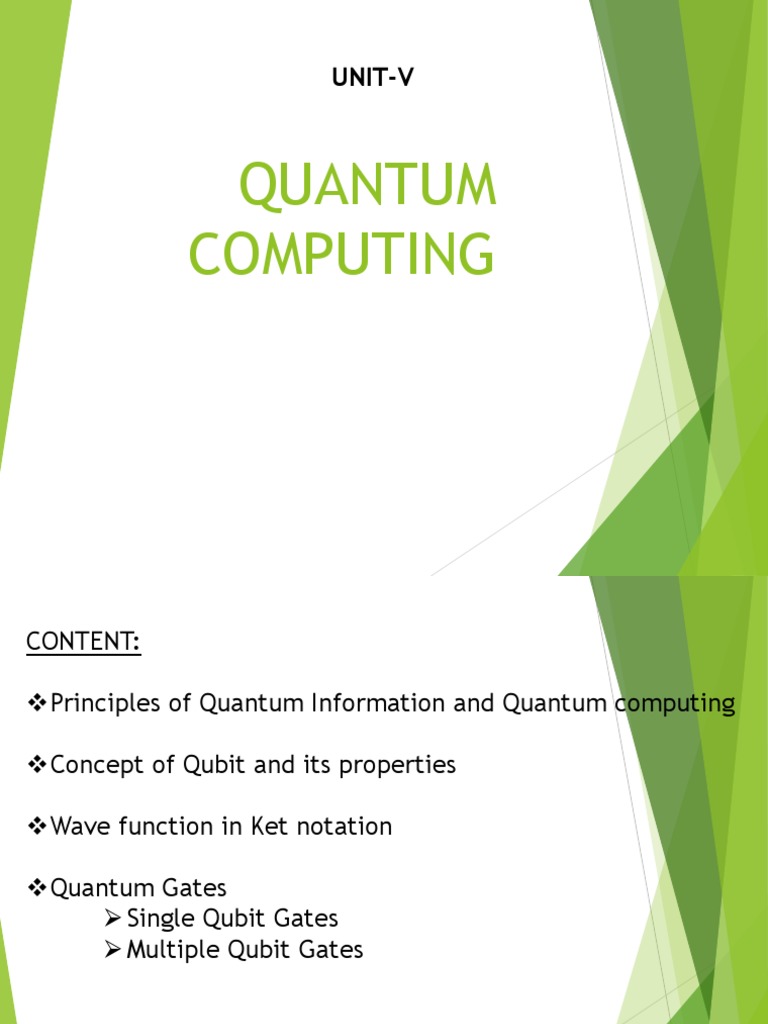 Quantum Computing CS | PDF | Matrix (Mathematics) | Quantum Computing Quantum Computing CS | PDF | Matrix (Mathematics) | Quantum Computing