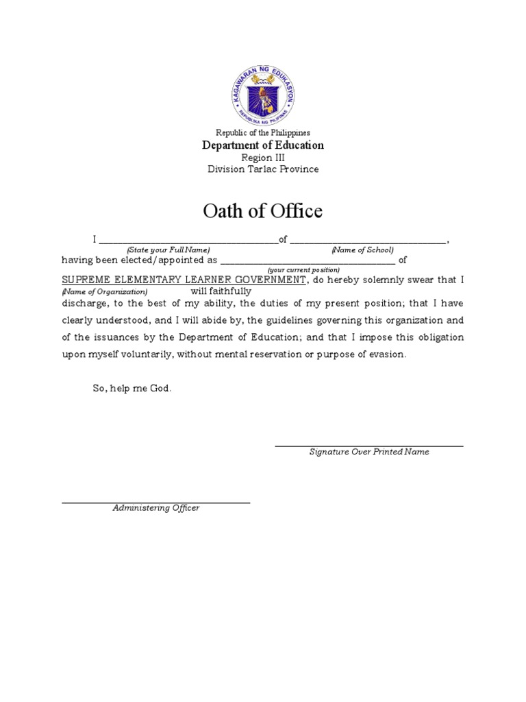 Enc.14 - Oath of Office | PDF