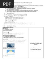 Grade 4 Lesson Plan: I. Objectives | PDF | Sun | Lesson Plan
