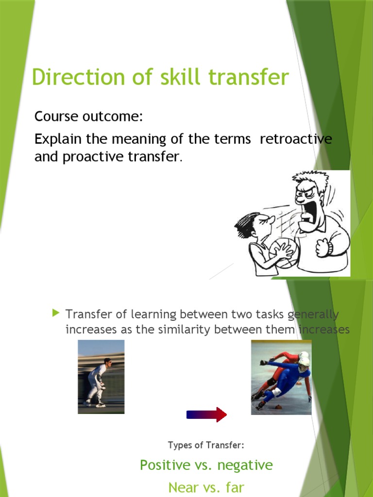 Understanding Skill Transfer Dynamics | PDF | Learning | Psychological ...