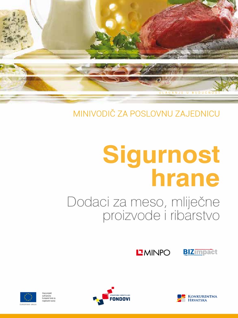 Vodic Sigurnost Hrane Dodaci | PDF