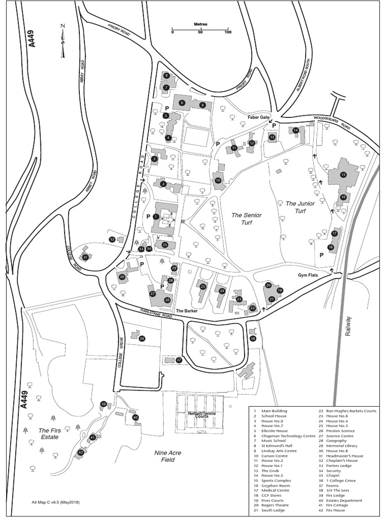 661 A4 Map of Malvern College | PDF