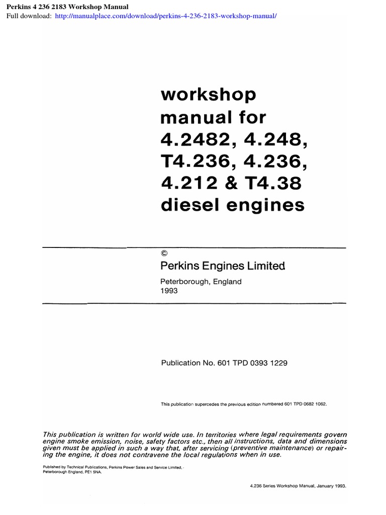 Perkins 4 236 2183 Manual PDF | PDF | Computers