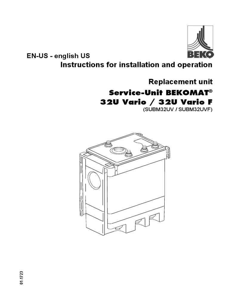 Bekomat 32u Vario | PDF | Pipe (Fluid Conveyance) | Mechanical Engineering