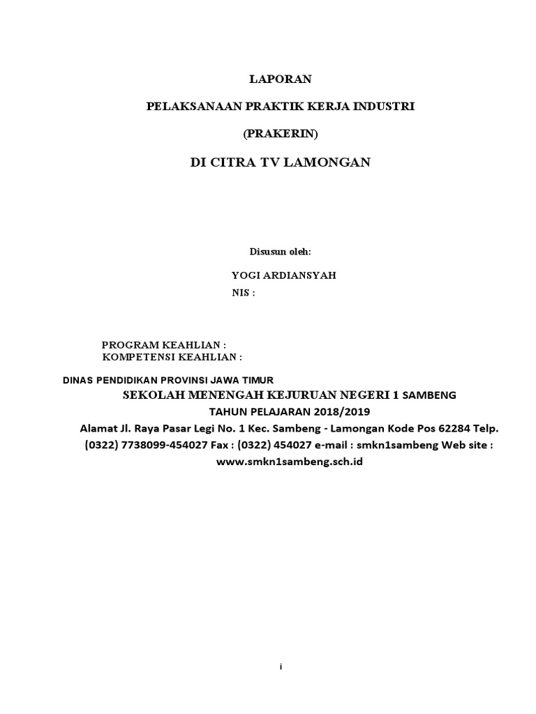 Laporan Magang Yogi | PDF | Kesehatan Holistik