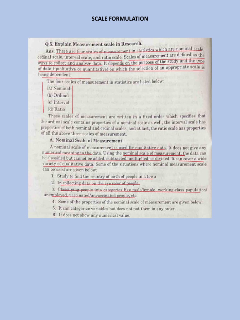 Scale Formulation | PDF | Psychometrics | Validity (Statistics)