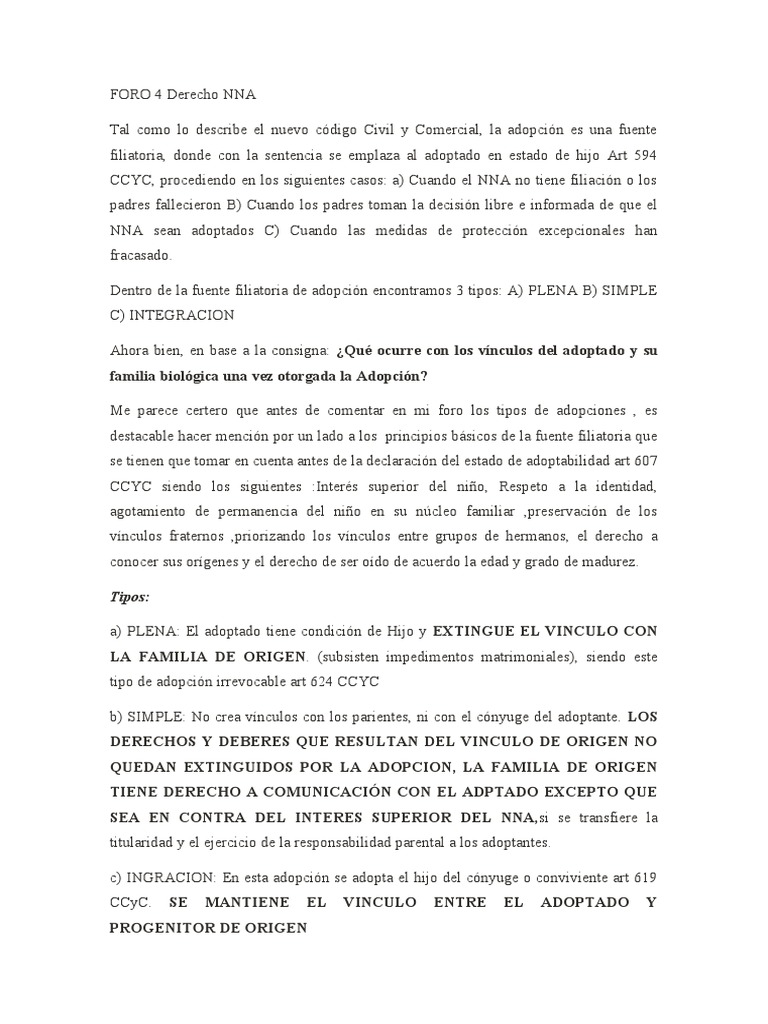 Foro 4 | PDF | Adopción | Justicia