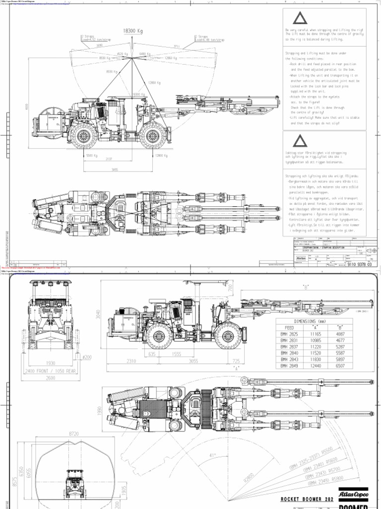 Atlas Copco Boomer 282 Circuit Diagram | PDF