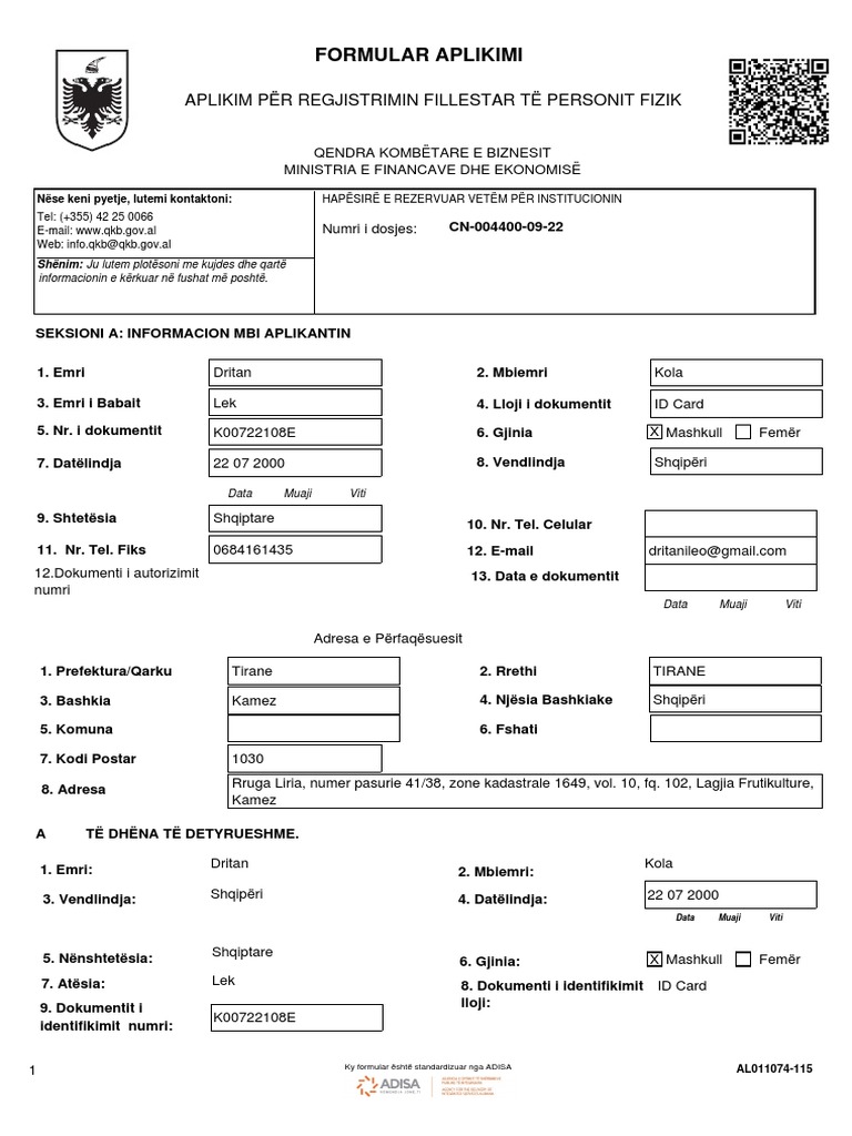 Signed Formulariiaplikimit928202233751PM | PDF