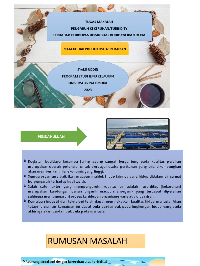 Dampak Kekeruhan pada Budidaya Ikan | PDF