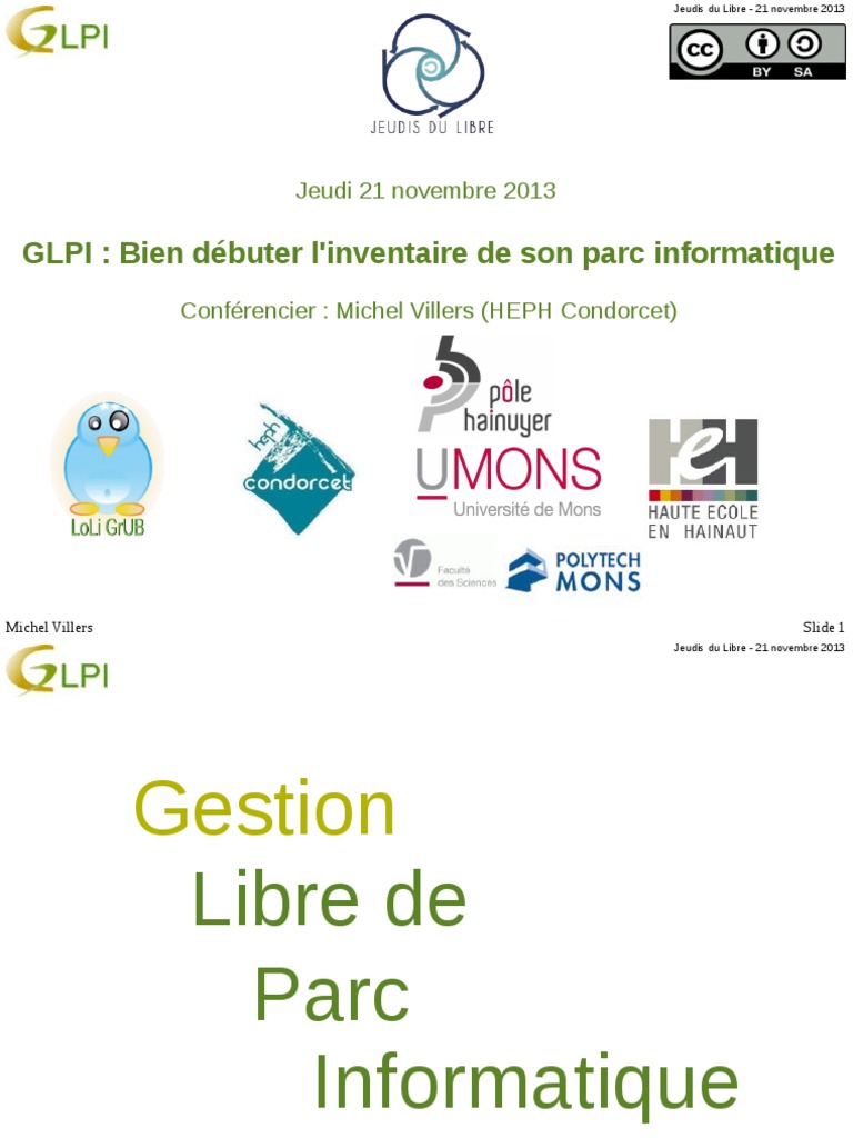 GLPI : Débuter l'inventaire informatique | PDF | Logiciel gratuit | PHP
