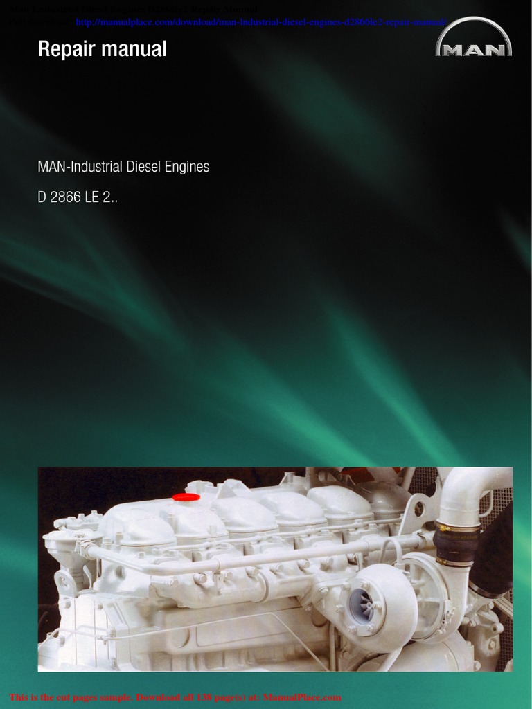 Man Lndustrial Diesel Engines D2866le2 Repair Manual | PDF | Engines ...