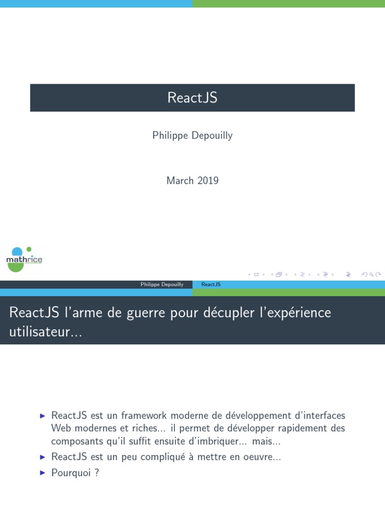 ReactJS | PDF | JavaScript | Internet