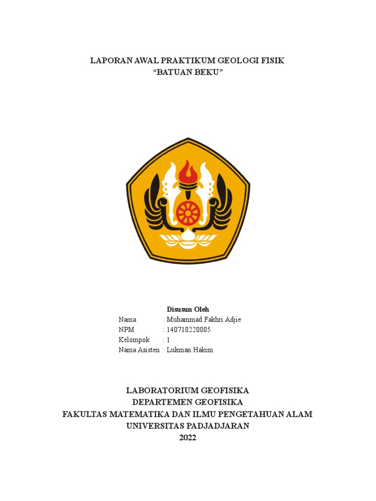 K1 - LA1 - Muhammad Fakhri Adjie - 140710220005 | PDF