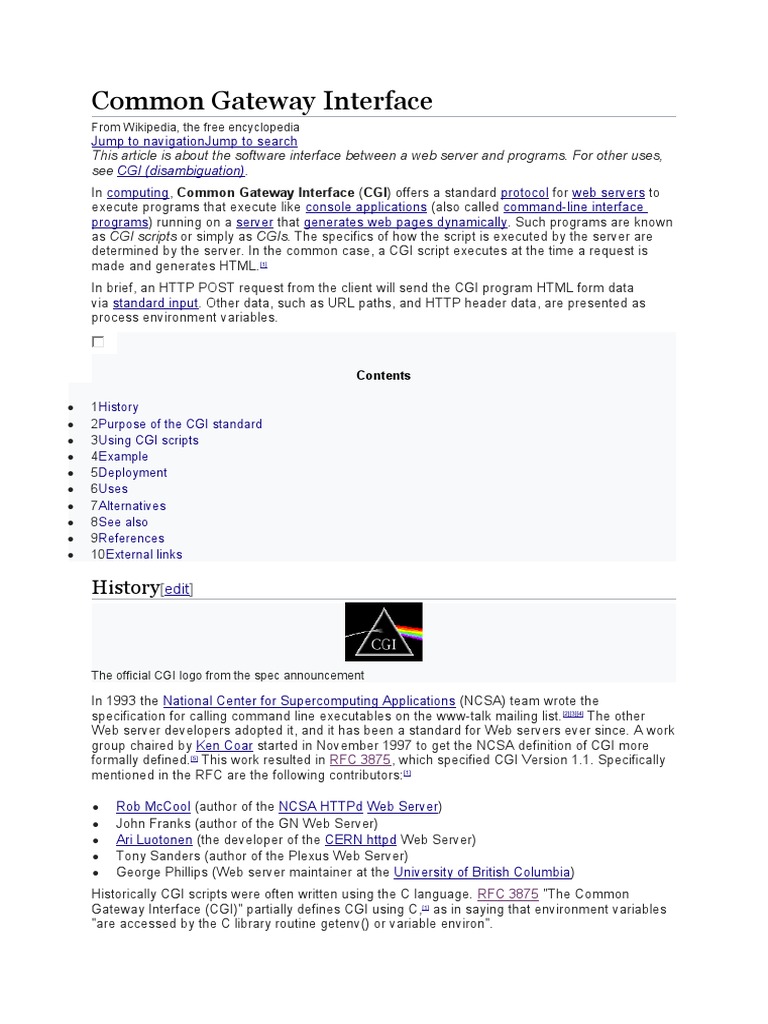 Common Gateway Interface Pdf Networking Internet And Web 9152