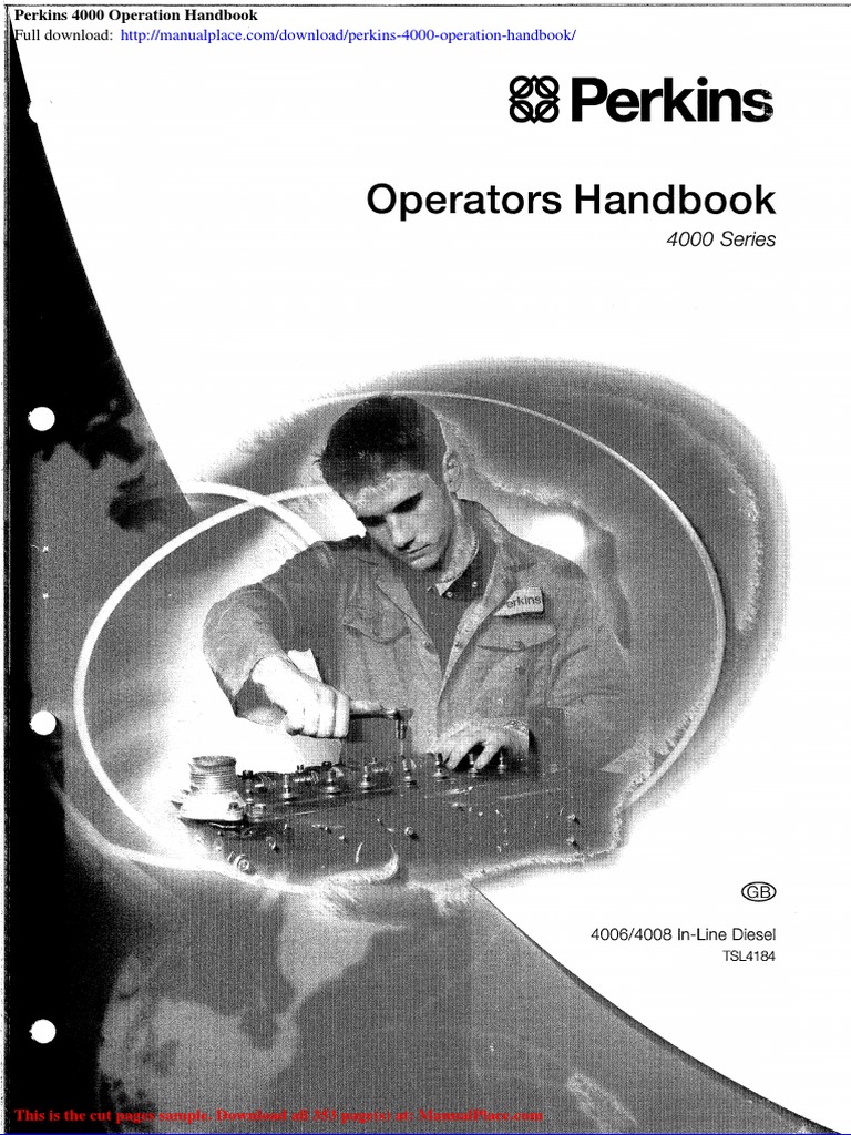 Perkins 4000 Operation Handbook | PDF