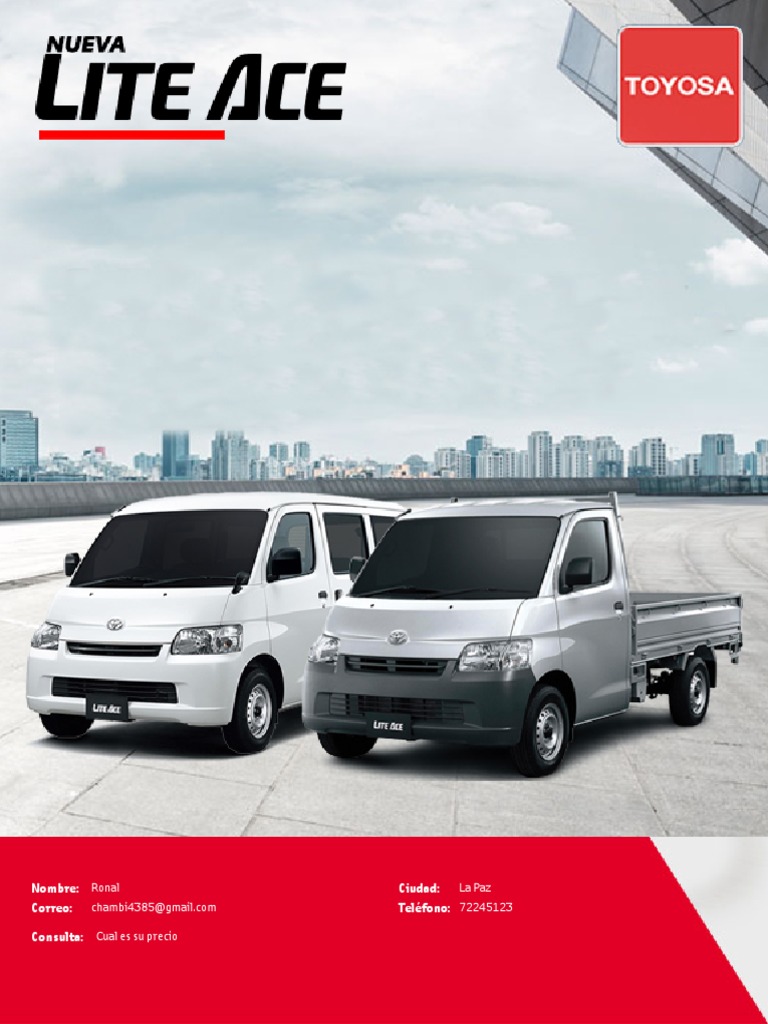 toyota-lite-ace (1) | PDF | Transporte privado | Vehículo de motor