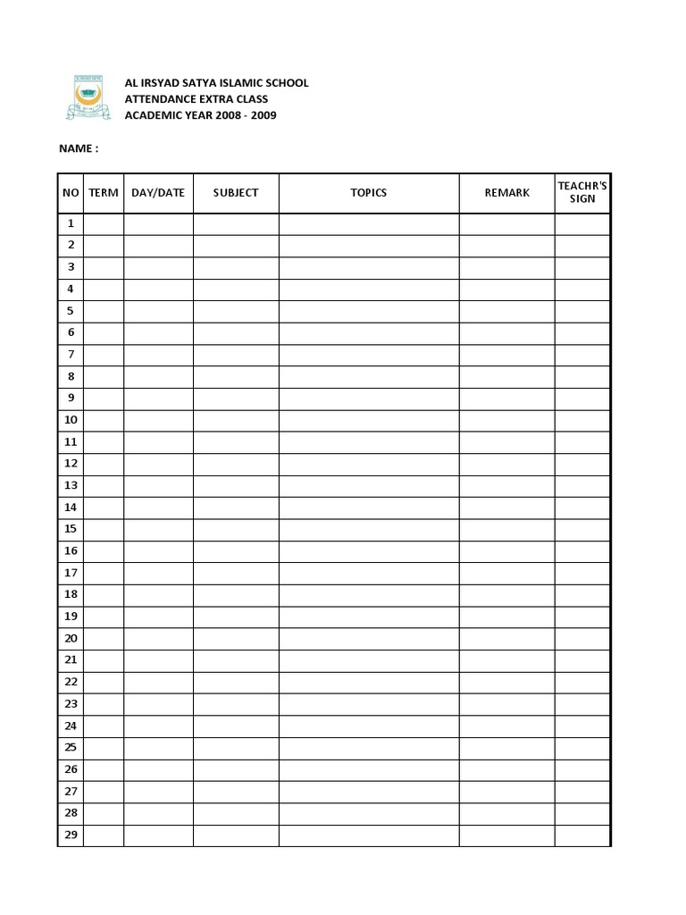 Attedence Extra Class | PDF