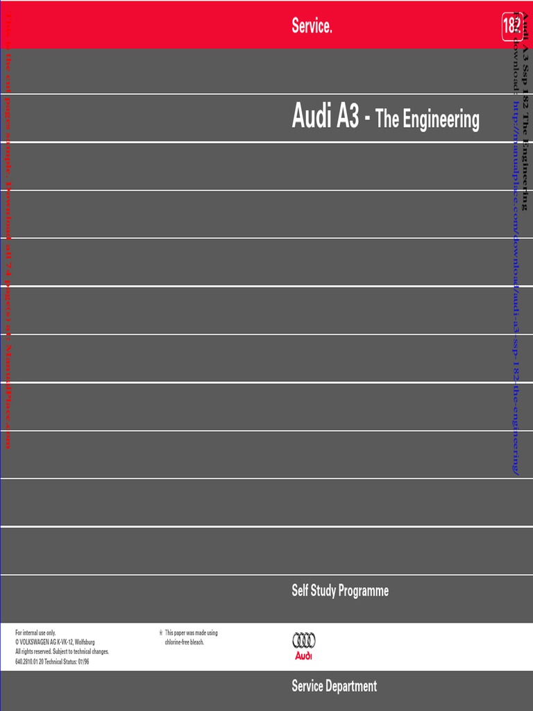 Audi A3 SSP 182 The Engineering | PDF | Mechanical Engineering ...